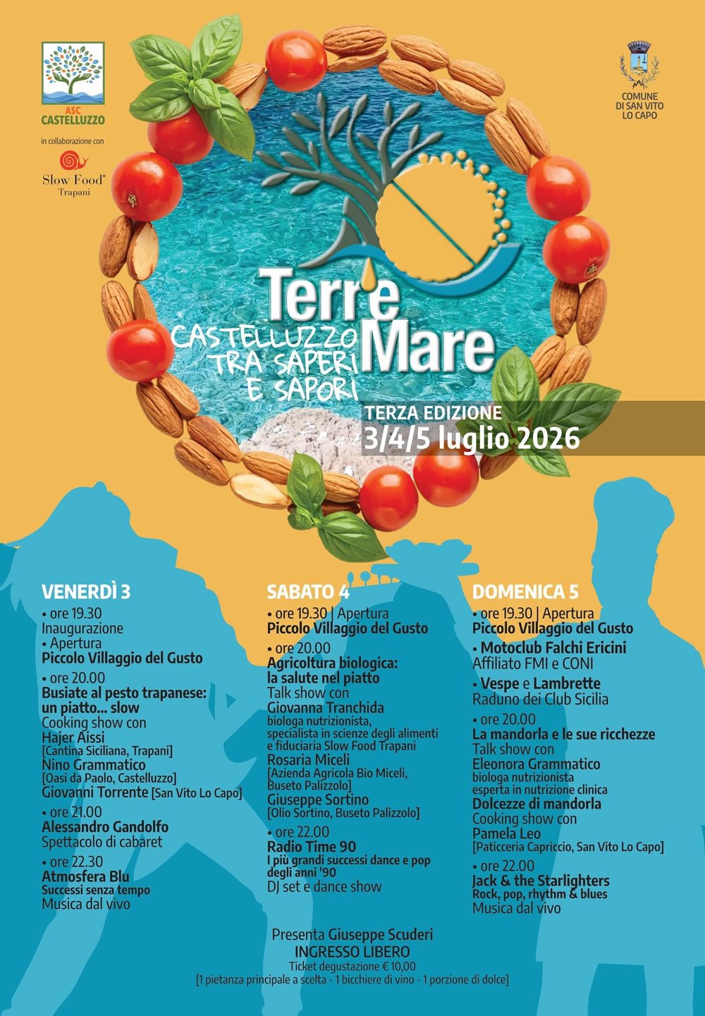 Terr’eMare 2026 a Castelluzzo: tre giorni di gusto, musica e spettacoli