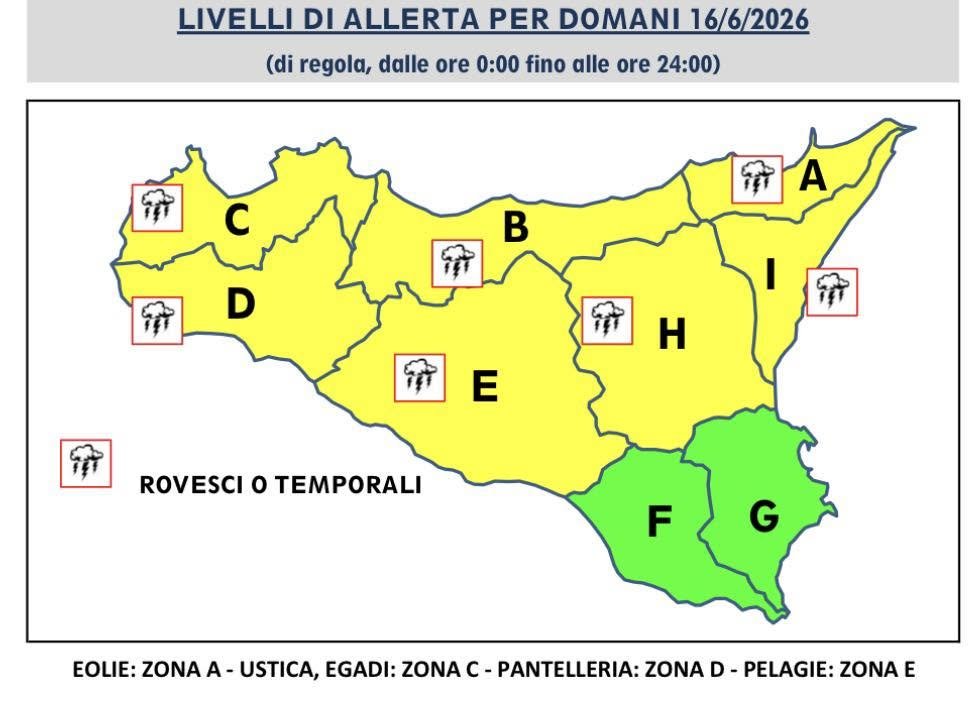 Sicilia tra temporali e caldo africano: domani allerta gialla, poi ...